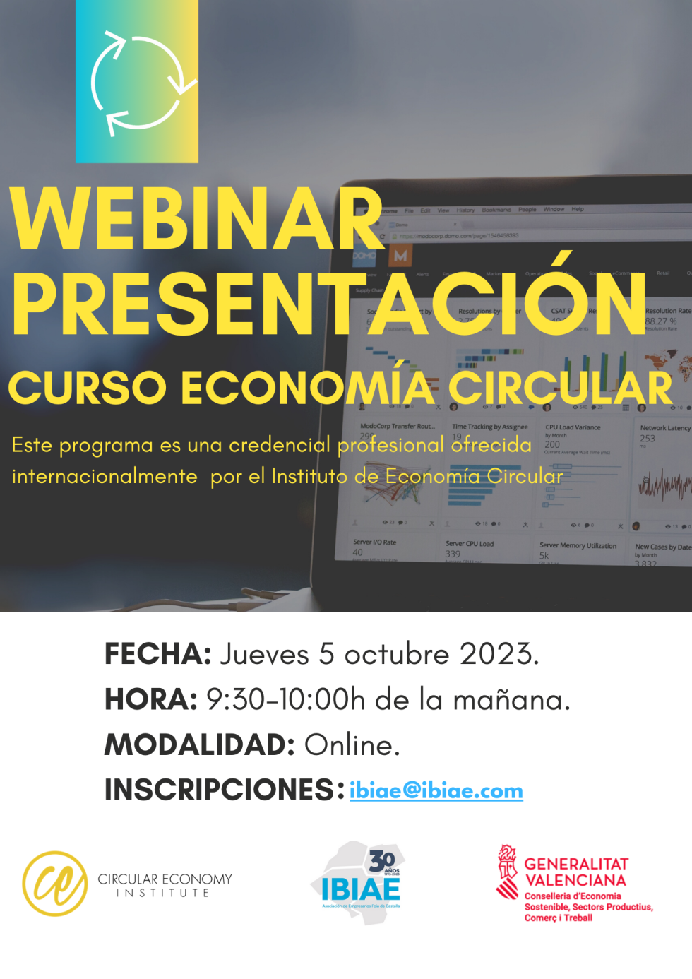 Webinar: presentación del curso cualificado en economía circular – IBIAE